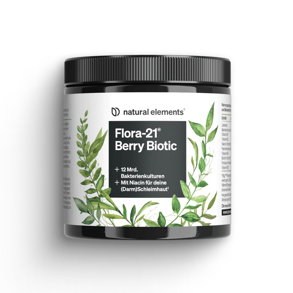 Flora-21® Berry Biotik: 13 Bakterien-stämme und Ballaststoffe – natural ...